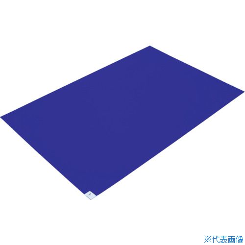 オレンジブック トラスコ中山　TRUSCOTRUSCO 粘着クリーンマット 600X900MM ブルー (10シート入) 〔品番:CM609010B〕[ 注番:4198662]特長●汚れたフィルムをはがすだけでいつでも清潔な環境にすることが...