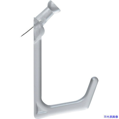 オレンジブック トラスコ中山　TRUSCOVELOS エルハンガー 透明 5P 〔品番:LH705C〕[ 注番:4204211]特長●ピン部分が斜めに刺さるのでしっかり固定できます。●壁に刺して掛けるだけで使用できます。●フック部が長くワイ...