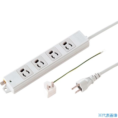 オレンジブック トラスコ中山　TRUSCOSANWA 抜け止めタップ 〔品番:TAP5431MGN25〕[ 注番:4220691]特長●3P抜け止めの4個口仕様電源タップです。●通電が確認できるランプ付きです。●裏面にマグネットが付いていま...