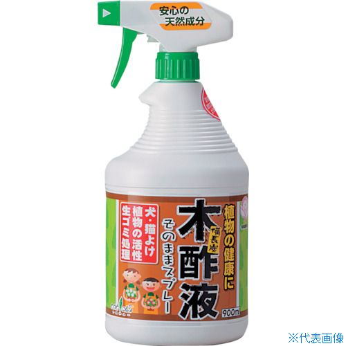 オレンジブック トラスコ中山　TRUSCOトヨチュー 備長炭 木酢スプレー900ml 〔品番:220880〕[ 注番:4229753]特長●土壌改良・植物活性に使用します。●良質な推肥作りや犬猫忌避剤としても効果があります。用途●植物の活性...