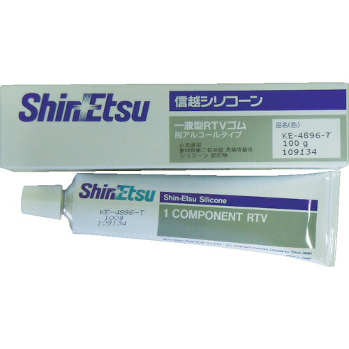 オレンジブック トラスコ中山　TRUSCO信越 シーリング 低分子シロキサン低減タイプ 100g ホワイト 〔品番:KE4896W100〕[ 注番:4230361]特長●電気、電子用途に推奨の低分子シロキサン低減タイプです。●中粘度タイプで...