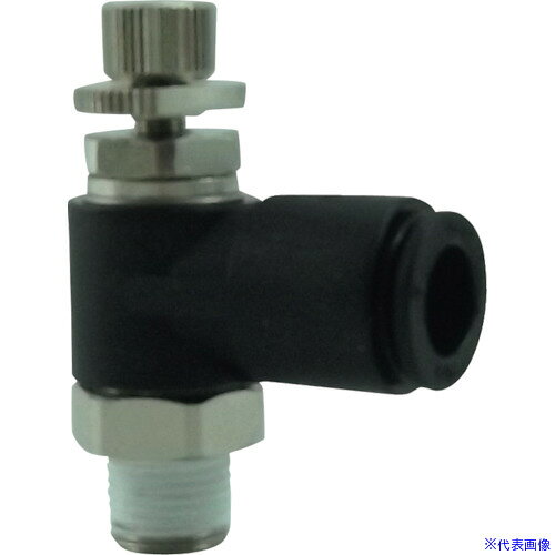 オレンジブック トラスコ中山　TRUSCOチヨダ ファイブスピードコントローラα メーターアウト8mm・R1/8 〔品番:F8R01SCO〕[ 注番:4234634]特長●ニードル弁の回転数が多いので、滑らかな速度制御が可能です。●難燃性P...