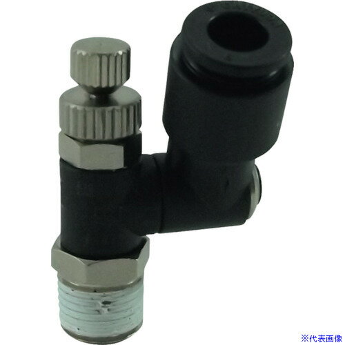 オレンジブック トラスコ中山　TRUSCOチヨダ ファイブミニスピードコントローラβメーターアウト6mm・R1/8 〔品番:FMB6R01O〕[ 注番:4234871]特長●難燃性PBT樹脂を標準採用し、溶接環境での事故を防止します。●ニー...