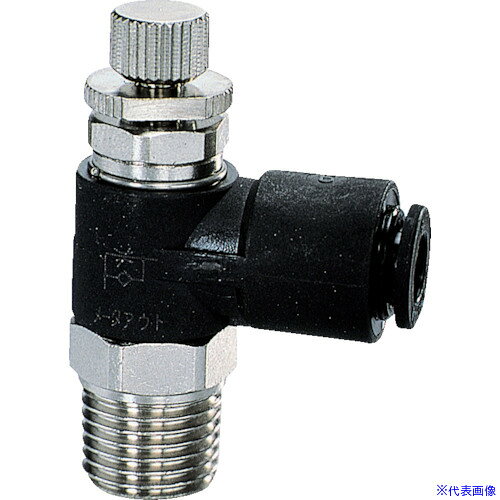 オレンジブック トラスコ中山　TRUSCOチヨダ ファイブSUSスピードコントローラα メーターアウト12mm・R3/8 〔品番:FS12R03SCO〕[ 注番:4234936]特長●難燃性PBT樹脂を標準採用し、溶接環境での事故を防止しま...