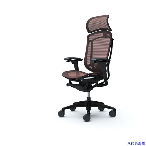 オレンジブック トラスコ中山　TRUSCOOKAMURA コンテッサセコンダ 可動肘 座メッシュ 大型ヘッド5本脚 ブラック ブラック ランバー付ハンガー無 張地色ダークブラウン 〔品番:CC85MSFPG8〕[ 注番:4256688]特長...