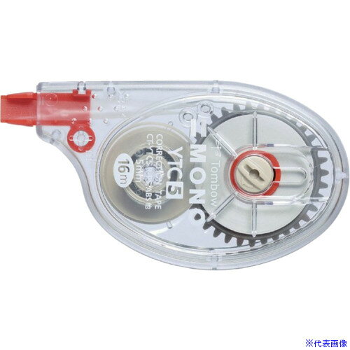 オレンジブック トラスコ中山　TRUSCOTombow 修正テープ モノYTC5 〔品番:CTYTC5〕[ 注番:4258510]特長●高品質テープで、紙への定着性に優れています。●巻き戻しボタン付きで、たるみを戻します。●環境対応商品です...