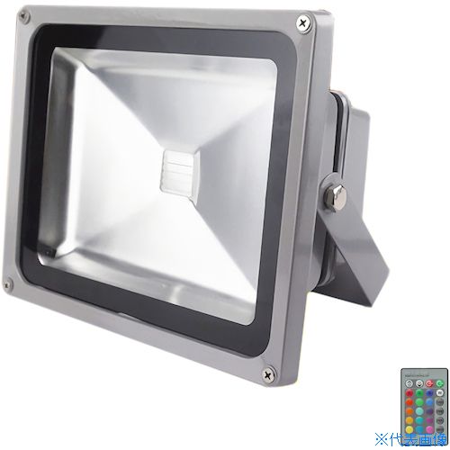 オレンジブック トラスコ中山　TRUSCOグリーンクロス LED投光器 50W 4000LM 16色発光 リモコン付 LD106 〔品番:6300031408〕[ 注番:4263905]特長●赤・緑・青のLEDを組み合わせることにより16種...