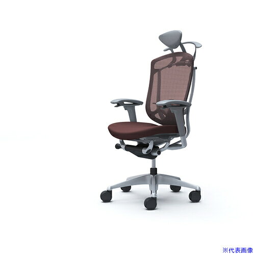 オレンジブック トラスコ中山　TRUSCOOKAMURA コンテッサセコンダ 可動肘 座クッション 小型ヘッド5本脚 シルバー グレー ランバー付ハンガー付 張地色ダークブラウン 〔品番:CC8DGEFPC8〕[ 注番:4272521]特長...