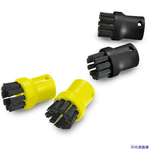 オレンジブック トラスコ中山　TRUSCOKARCHER スチームクリーナー用アクセサリー ブラシ4個組(黒2個 黄2個) 〔品番:2.863282.0〕[ 注番:4288759]特長●●スチームクリーナー用のブラシです●こびりついた汚れや...