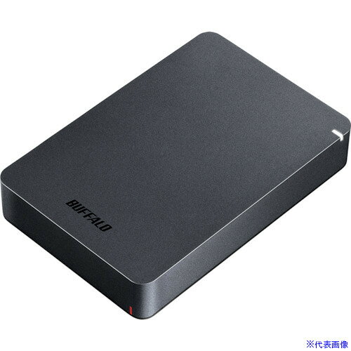オレンジブック トラスコ中山　TRUSCOBUFFALO USB3.1(Gen.1)対応 耐衝撃ポータブルHDD 5TB ブラック 〔品番:HDPGF5.0U3GBKA〕[ 注番:4288954]特長●万が一の落下からハードディスクをガード...