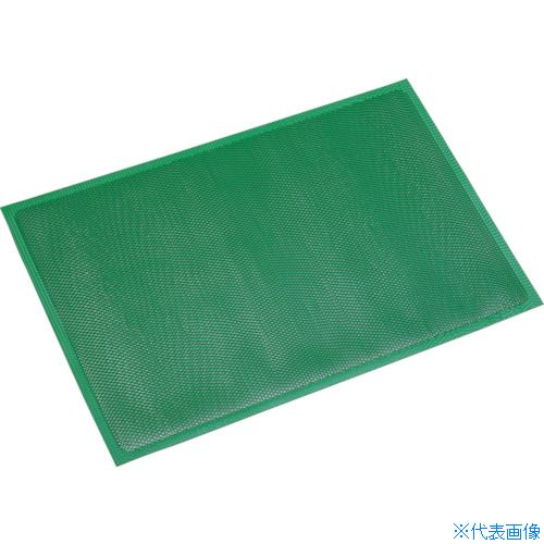 オレンジブック トラスコ中山　TRUSCO3M セーフティーグマット2 緑 900X750mm 〔品番:SAF2GRE900X750〕[ 注番:4307186]特長●疲労軽減、滑り防止用マットのエコノミータイプです。●防炎適合品です。防炎性...