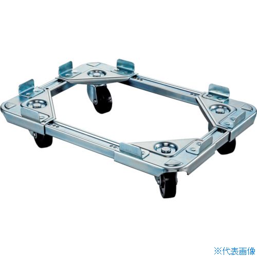オレンジブック トラスコ中山　TRUSCOルート コンテナ台車 ルートボーイ202DG型(導電仕様) 最大510×510 〔品番:202DG05〕[ 注番:4315472]特長●枠内は10mmピッチで寸法の調整が可能です。●φ75mm導電キ...