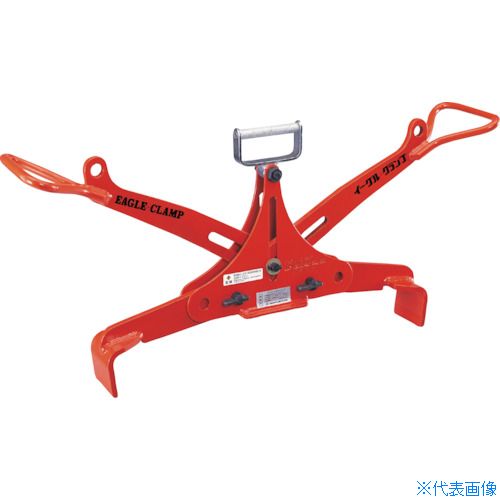 オレンジブック トラスコ中山　TRUSCOEAGLE U字溝蓋用クランプ UGH−200 〔品番:UGH200〕[ 注番:4333241]特長●溝ブタの取り外し、取り付けが2人でできます。●ハンド吊り、マシン吊り兼用型です。●長手方向つり上...