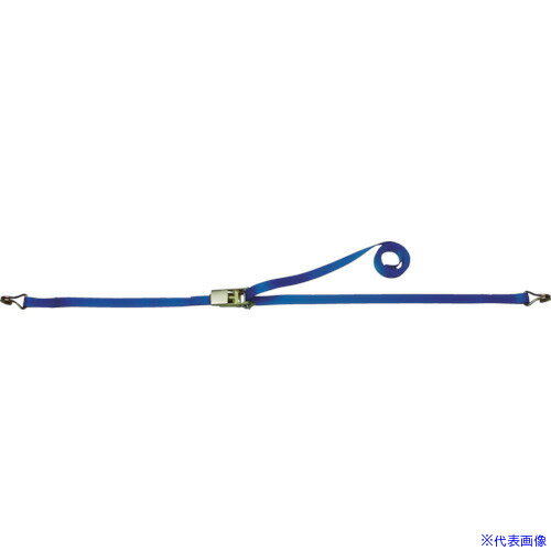 オレンジブック トラスコ中山　TRUSCOTESAC ラッシングベルト ベルト荷締機ラチェットバックル式両端ナローフック付 〔品番:R05KAB010AB030A〕[ 注番:4333977]特長●高強力ポリエステル糸を使用していますので耐候...
