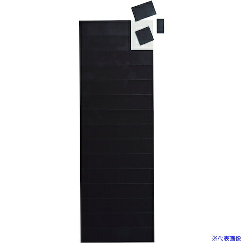 オレンジブック トラスコ中山　TRUSCOVELOS マグタッチシート 接着剤付カット 強力タイプ 20×10mm 〔品番:MNC2010C〕[ 注番:4343322]特長●柔らかいシート状のゴム磁石に接着剤を塗布してあります●切れ目が入っ...