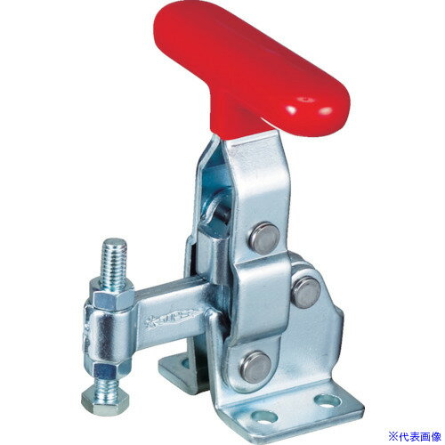 オレンジブック トラスコ中山　TRUSCOスーパー 下方押え型トグルクランプ(垂直ハンドル式) 全長:89mm 締付力:1kN フランジベース ステンレス(SUS304) 〔品番:STDP40F〕[ 注番:4348621]特長●検査治具をは...