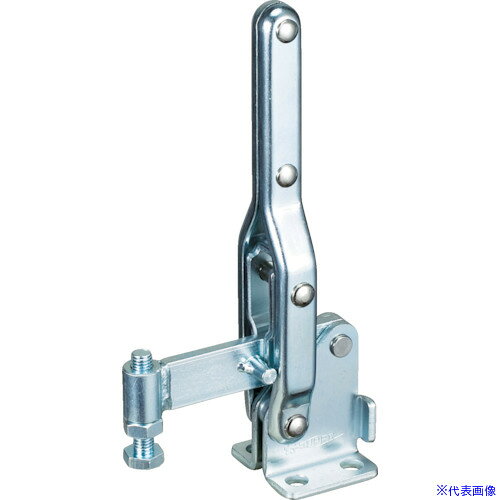 オレンジブック トラスコ中山　TRUSCOスーパー 下方押え型トグルクランプ(垂直ハンドル式) 全長:237mm 締付力:4kN フランジベース 〔品番:TDA44F〕[ 注番:4348753]特長●ほとんどの機種のカシメ（支持）ピンにステ...