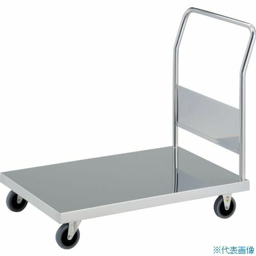 オレンジブック トラスコ中山　TRUSCOTRUSCO 抗菌ステンレス天板台車 900X600 Φ100 帯電防止U車輪 〔品番:KAS2100TBU〕[ 注番:4354821]特長●抗菌ステンレスを天板部分に使用しているので衛生管理の厳し...