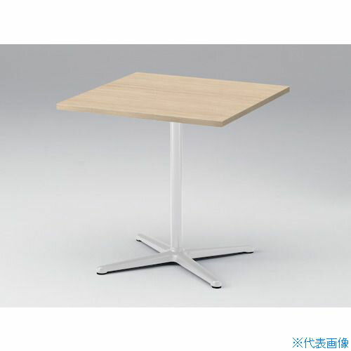 オレンジブック トラスコ中山　TRUSCOITOKI ノットワーク カフェテーブル角型 天板アモナアカシア 脚ホワイト 〔品番:TLL0777JWA〕[ 注番:4361321]特長●knot Workは、人と人、アイデアとアイデアを紡ぐ「場...