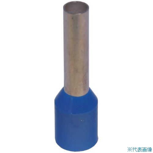 オレンジブック トラスコ中山　TRUSCOWAGO フェルール 圧着端子 FE−2.5−10N−BU 100個入 〔品番:216246PK〕[ 注番:4376170]特長●ヨーロッパ式の棒端子で、より線の棒端子化が可能です。●ばらけ防止や細...