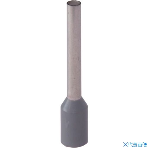 オレンジブック トラスコ中山　TRUSCOWAGO フェルール 圧着端子 FE−0.75−12N−GY 100個入 〔品番:216262PK〕[ 注番:4376196]特長●ヨーロッパ式の棒端子で、より線の棒端子化が可能です。●ばらけ防止や...