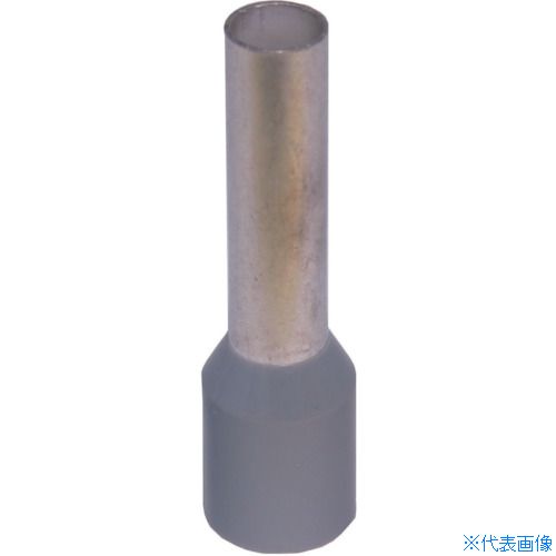 オレンジブック トラスコ中山　TRUSCOWAGO フェルール 圧着端子 FE−4.0−12N−GY 100個入 〔品番:216267PK〕[ 注番:4376234]特長●ヨーロッパ式の棒端子で、より線の棒端子化が可能です。●ばらけ防止や細...