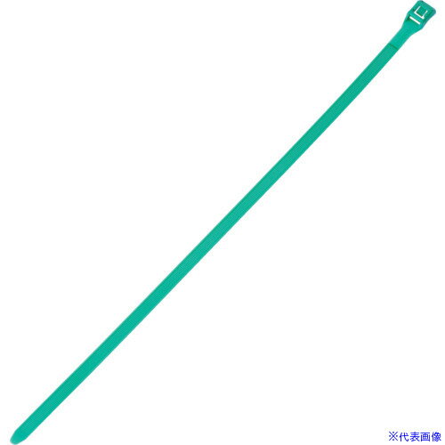 オレンジブック トラスコ中山　TRUSCOPANDUIT 結束バンド インラインタイ 耐候性 緑 (100本入) 〔品番:IT9115CUV5A〕[ 注番:4382404]特長●セレーション（ギザギザ）が外側にあり、結束バンドがヘッドに対し...