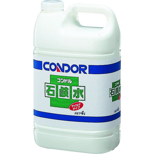 オレンジブック トラスコ中山　TRUSCOコンドル 手洗い用洗剤 石鹸水 4L 〔品番:C5804LXMB〕[ 注番:4384172]特長●原液を希釈して使用します。(原液〜2倍まで)●環境ホルモン不使用です。用途●一般手洗い用。仕様●容量...