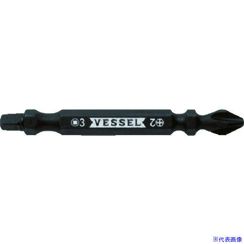 オレンジブック トラスコ中山　TRUSCOVESSEL コンビビットPQ +2/SQ3×65mm (1S(PK)=2本入) 〔品番:PQ142365〕[ 注番:4387571]特長●建築木工用ビットです。●［［＋］］2とSQ3の2サイズを一...