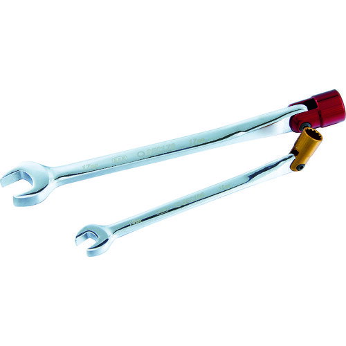 オレンジブック トラスコ中山　TRUSCOスエカゲ フレックスコンビレンチ17MM 〔品番:SFC170〕[ 注番:4392043]特長●ソケット部はスプライン形状により一つのサイズでいろんなねじに対応可能です。●首振り機構付で狭い場所でも...