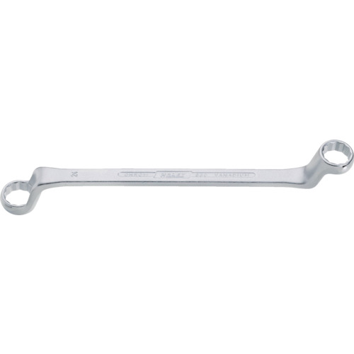 オレンジブック トラスコ中山　TRUSCOHAZET 両口めがねレンチ(75度ディープオフセット) 16X17mm 〔品番:63016X17〕[ 注番:4394291]特長●75°で深いオフセットヘッドにより、障害物を避けつつ本締め作業まで...