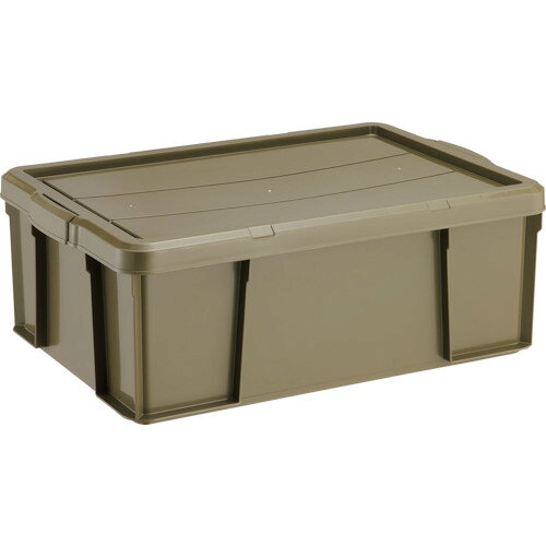 オレンジブック トラスコ中山　TRUSCOTRUSCO ライトボックス 44L OD色 〔品番:ODR03〕[ 注番:4408535]特長●フタがロック付で、倒れても中身がこぼれ落ちません。●バンドやひも掛けに便利な溝があるフタが付いていま...