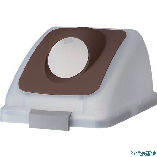 オレンジブック トラスコ中山　TRUSCOコンドル 屋内用屑入れ リサイクルトラッシュ SKL−50用 丸穴蓋 ブラウン 〔品番:YW452LOP2BR〕[ 注番:4414420]特長●半透明のボディーで中身が透けて見え、分別のモラル向上に...