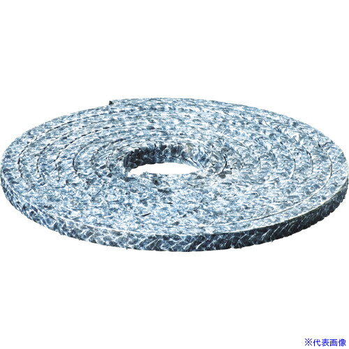 オレンジブック トラスコ中山　TRUSCOMatex 蒸気用低摺動汎用グランドパッキン 8×3 〔品番:85158.03M〕[ 注番:4423101]特長●摺動抵抗が小さく、シール安定性が良いパッキンです。用途●汎用バルブ、ポンプ、炉枠用パ...