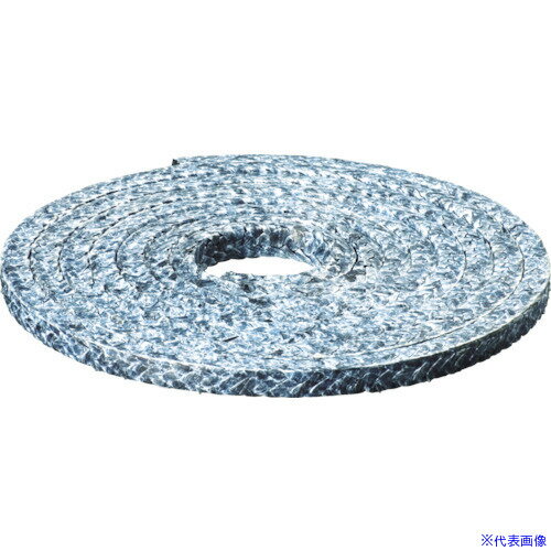 オレンジブック トラスコ中山　TRUSCOMatex 蒸気用低摺動汎用グランドパッキン 9.5×3 〔品番:85159.53M〕[ 注番:4423119]特長●摺動抵抗が小さく、シール安定性が良いパッキンです。用途●汎用バルブ、ポンプ、炉枠...