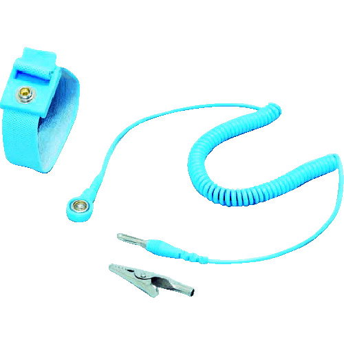 オレンジブック トラスコ中山　TRUSCOCUSTOM 静電気除去リストバンド 〔品番:AS1036〕[ 注番:4460545]特長●導電繊維入りで長さ調整が可能なタイプです。用途●半導体工場・精密機器組立工場での静電気除去。●材質:ポリエ...
