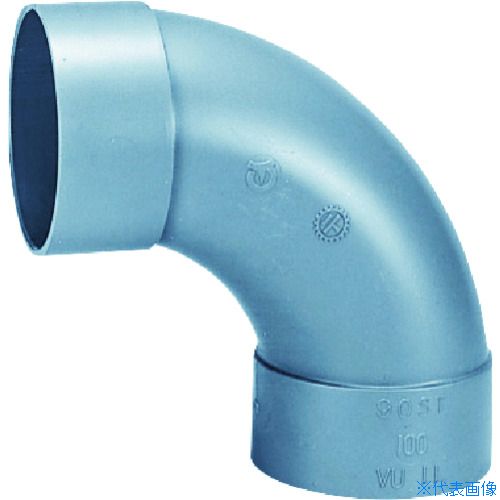 オレンジブック トラスコ中山　TRUSCOクボタケミックス VU継手 大曲エルボ VU−LL100 〔品番:VULL100〕[ 注番:4466446]特長●軽量で耐食性、耐薬品性に優れた排水継手です。●内面ストッパーはVUパイプ用。用途●集...