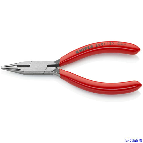 オレンジブック トラスコ中山　TRUSCOKNIPEX ラジオペンチ 125mm 〔品番:2501125〕[ 注番:4467442]特長●精密な電子部品をつかんだり、切断するのに最適です。●ヘッドの先端形状は半丸型です。●つかみ面には滑り止...