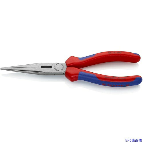オレンジブック トラスコ中山　TRUSCOKNIPEX ロングラジオペンチ コンフォートハンドル 200mm 〔品番:2612200〕[ 注番:4467540]特長●ヘッドは頑丈で、しかも精密に作られています。●ロングタイプで、先端形状は半...
