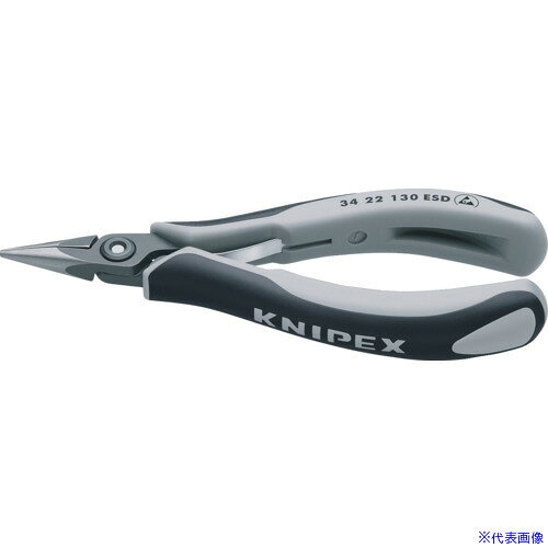 オレンジブック トラスコ中山　TRUSCOKNIPEX ESD精密用プライヤー 半丸 135mm 〔品番:3422130ESD〕[ 注番:4467736]特長●極めて精密なエレクトロニクス関連、精密機器関連の組立作業に最適な高精度のプライヤ...