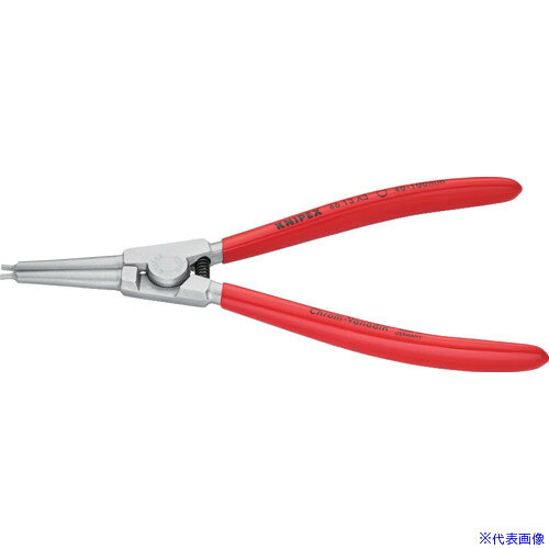 オレンジブック トラスコ中山　TRUSCOKNIPEX 軸用スナップリングプライヤー 40−100mm 〔品番:4613A3〕[ 注番:4468210]特長●軸用スナップリングの取り付け、取り外しに適しています。●鍛造により大変頑丈です。●...
