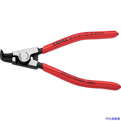 オレンジブック トラスコ中山　TRUSCOKNIPEX 軸用スナップリングプライヤー90度 10−25mm 〔品番:4621A11〕[ 注番:4468228]特長●軸用スナップリングの取り付け、取り外しに適しています。●鍛造により大変頑丈で...