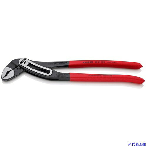 オレンジブック トラスコ中山　TRUSCOKNIPEX ウォーターポンププライヤー アリゲーター プラスチックハンドル 300mm 〔品番:8801300〕[ 注番:4469453]特長●ジョイント部は横方向へのブレを防止する3枚合わせ構造...