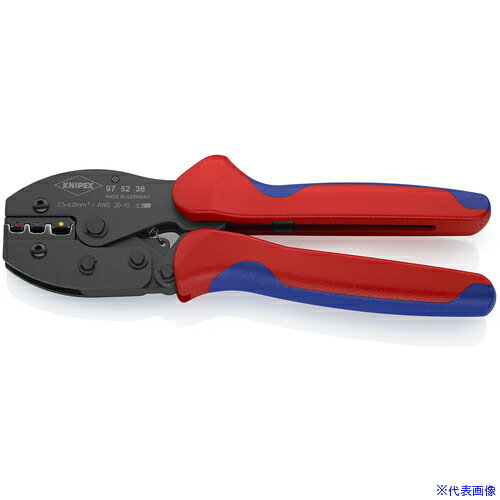 オレンジブック トラスコ中山　TRUSCOKNIPEX 圧着ペンチ プレシフォース 220mm 絶縁端子用 〔品番:975236〕[ 注番:4469801]特長●最適なハンドル位置、軽量なボディー、ショートタイプのデザイン、人間工学に基づい...