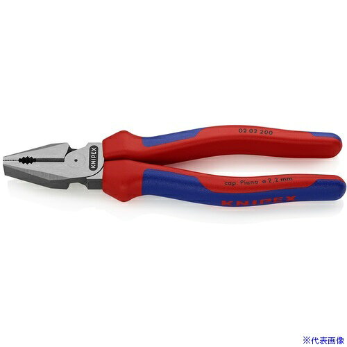 オレンジブック トラスコ中山　TRUSCOKNIPEX 強力型ペンチ コンフォートハンドル 200mm 〔品番:0202200〕[ 注番:4470206]特長●てこの原理を最大限に発揮する独特のレバーデザインにより、通常タイプより35％負担...