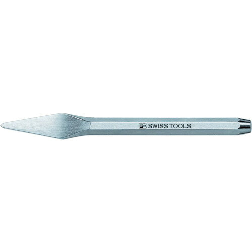 オレンジブック トラスコ中山　TRUSCOPBスイスツールズ タガネ(エボシ)7mmX165mm 〔品番:8157〕[ 注番:4483651]特長●全体に焼き入れ焼き戻し処理をしています。●打撃ヘッドは、ISO、DIN規格に沿って電気誘導焼...