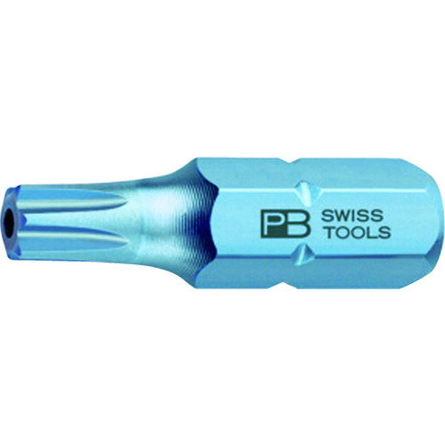 オレンジブック トラスコ中山　TRUSCOPBスイスツールズ 1/4 いじり止め付ヘクスローブビット 〔品番:C6400B8〕[ 注番:4484223]特長●強度と精度に優れた差込角1/4インチ(6.35mm)のいじり止め付トルクスビットで...