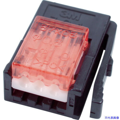 オレンジブック トラスコ中山　TRUSCO3M ミニ・クランプ ワイヤーマウントプラグ3極 〔品番:371033101000FL〕[ 注番:4492871]特長●電線を入れてプライヤーでかしめるだけの簡単・確実な一括圧接コネクタです。●電線...