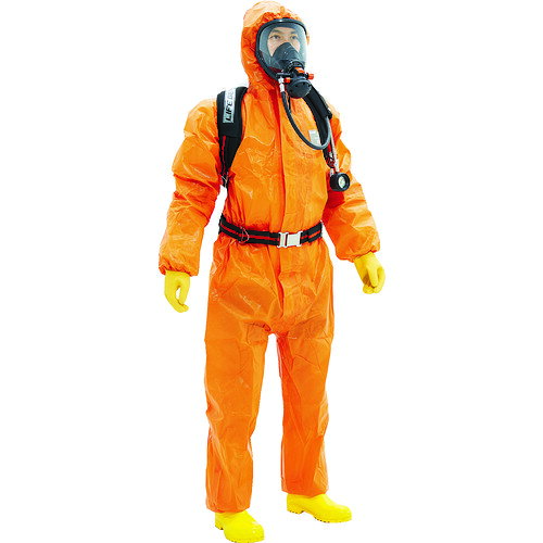 オレンジブック トラスコ中山　TRUSCOシゲマツ 全身化学防護服 マイクロケム[[R上]]5000 XL(78409) 〔品番:MC5000XL〕[ 注番:4493656]特長●アンモニア、ジエチルアミンなどに対して優れた耐透過性を有して...