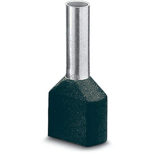 オレンジブック トラスコ中山　TRUSCOフエニックス コンタクト 2本線用棒端子 〔品番:AITWIN2X1.58BK〕[ 注番:4513738]特長●渡り配線用などに最適です。●芯線のバラけを防ぎ、単線対応の端子台への挿入、信頼性を高め...